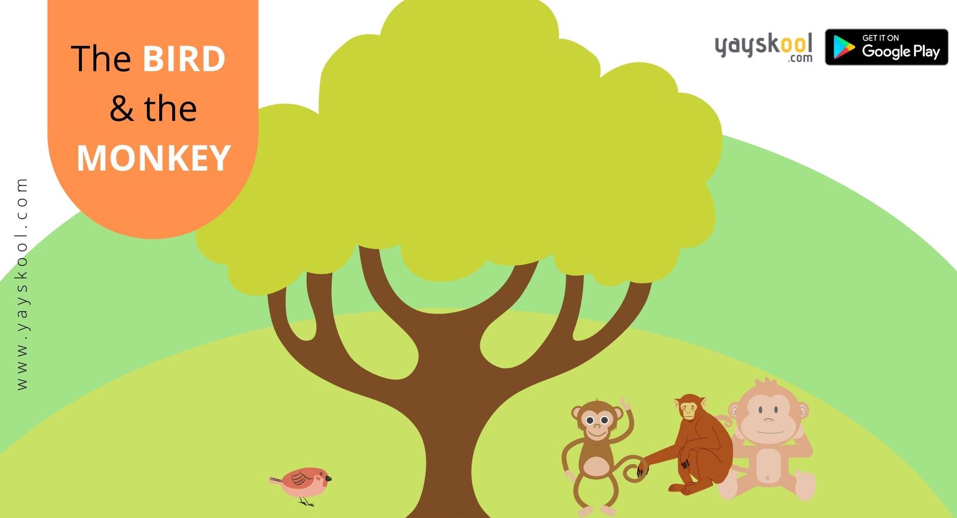 The Bird and the Monkey - Short Story For Kids